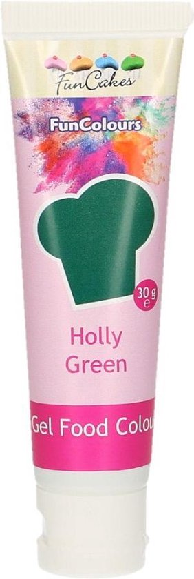 FunCakes Eetbare Voedingskleurstof - Kleurstof voor bakken Hulstgroen ...