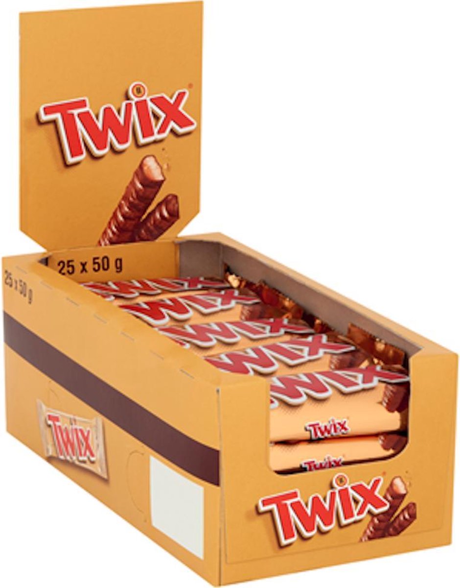 Twix Chocolade Reep - 25 x 50 gram | bol