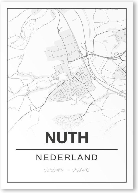 Poster/plattegrond NUTH - A4 | bol