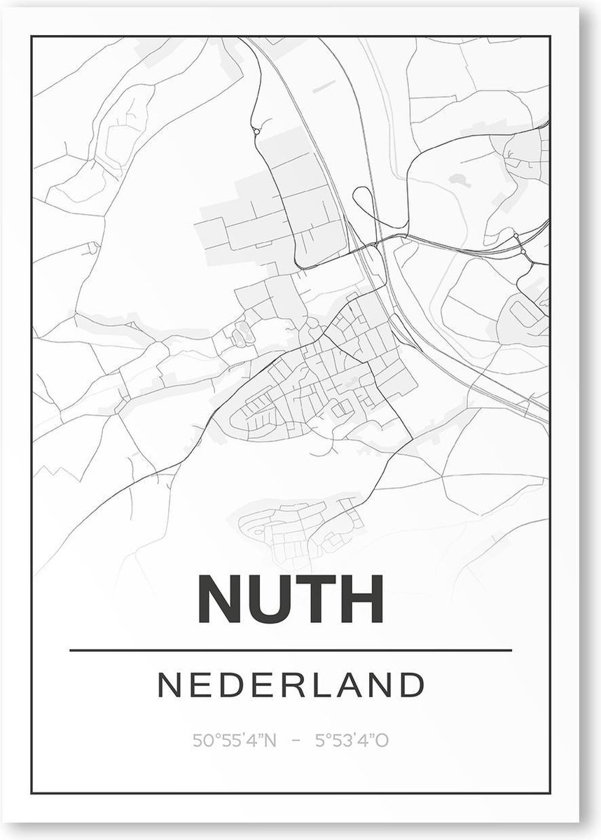 Poster/plattegrond NUTH - A4 | bol.com
