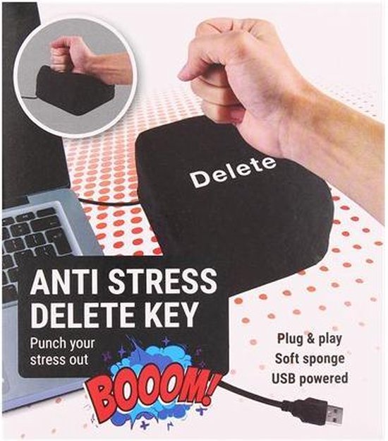 XXL Delete Knop Anti Stress - USB Key - Plug & Play | bol