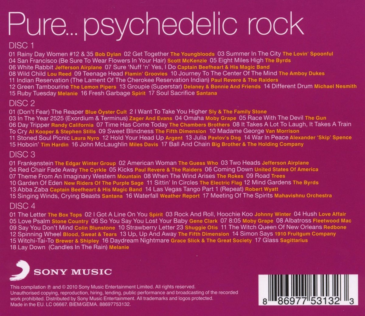 Pure... Psychedelic Rock, various artists | CD (album) | Muziek | bol.com