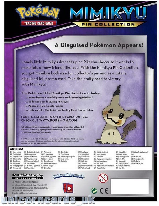 Pokémon TCG Pin Collection Mimikyu | Games | bol