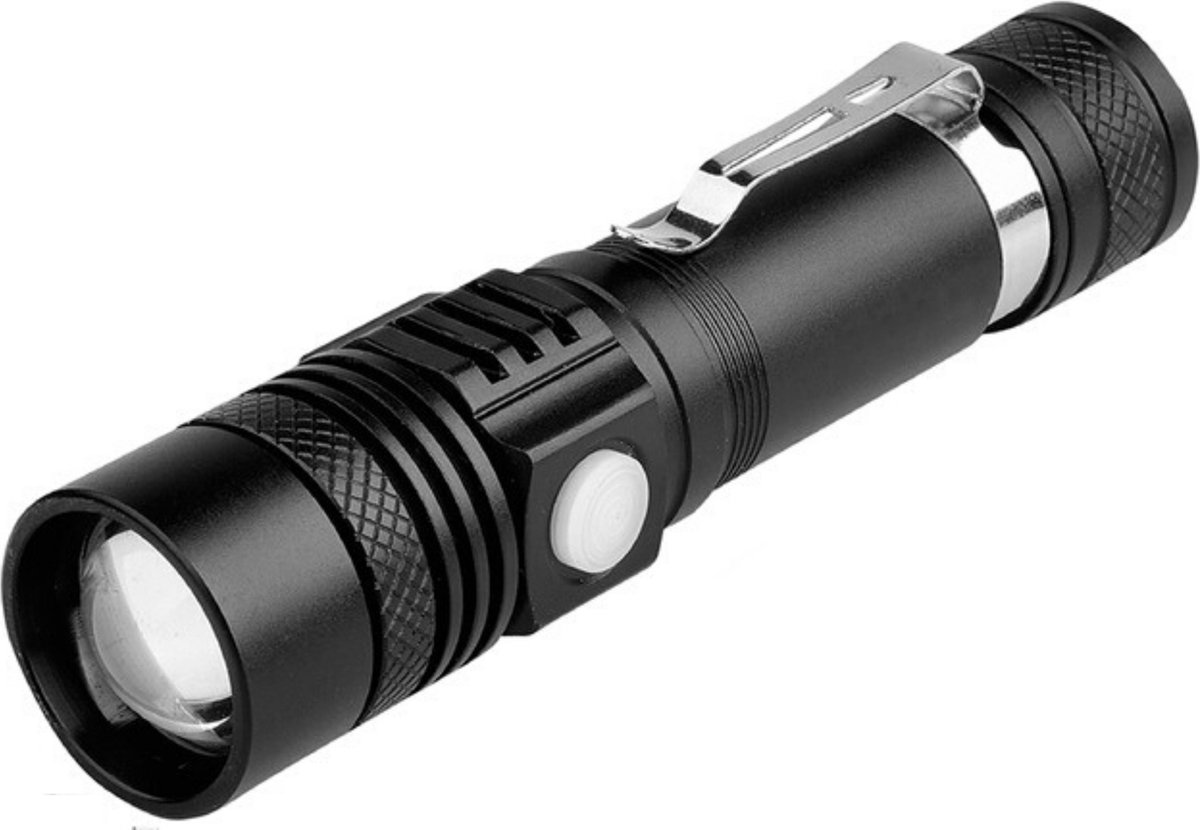 Krachtige led zaklamp – Outdoor – Militaire zaklamp – Zelfverdediging – Oplaadbaar –... | bol.com