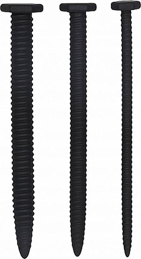 Silicone Screw Plug Set - Urethral Sounding - Black | bol.com