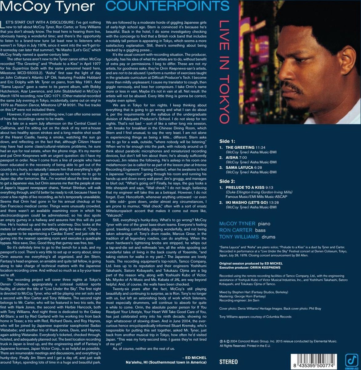 Counterpoints - Live In Tokyo, McCoy Tyner | LP (album) | Muziek | bol.com