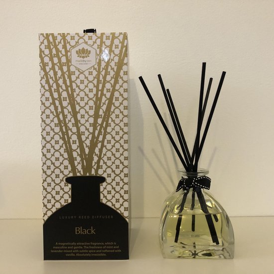 Huisgeur - Alcohol Vrij - black - Made By Zen - luxury reed diffuser | bol