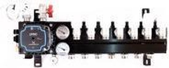 TOP-FLOW 10 groepen vloerverwarming verdeler met Grundfos UPMO pomp ...