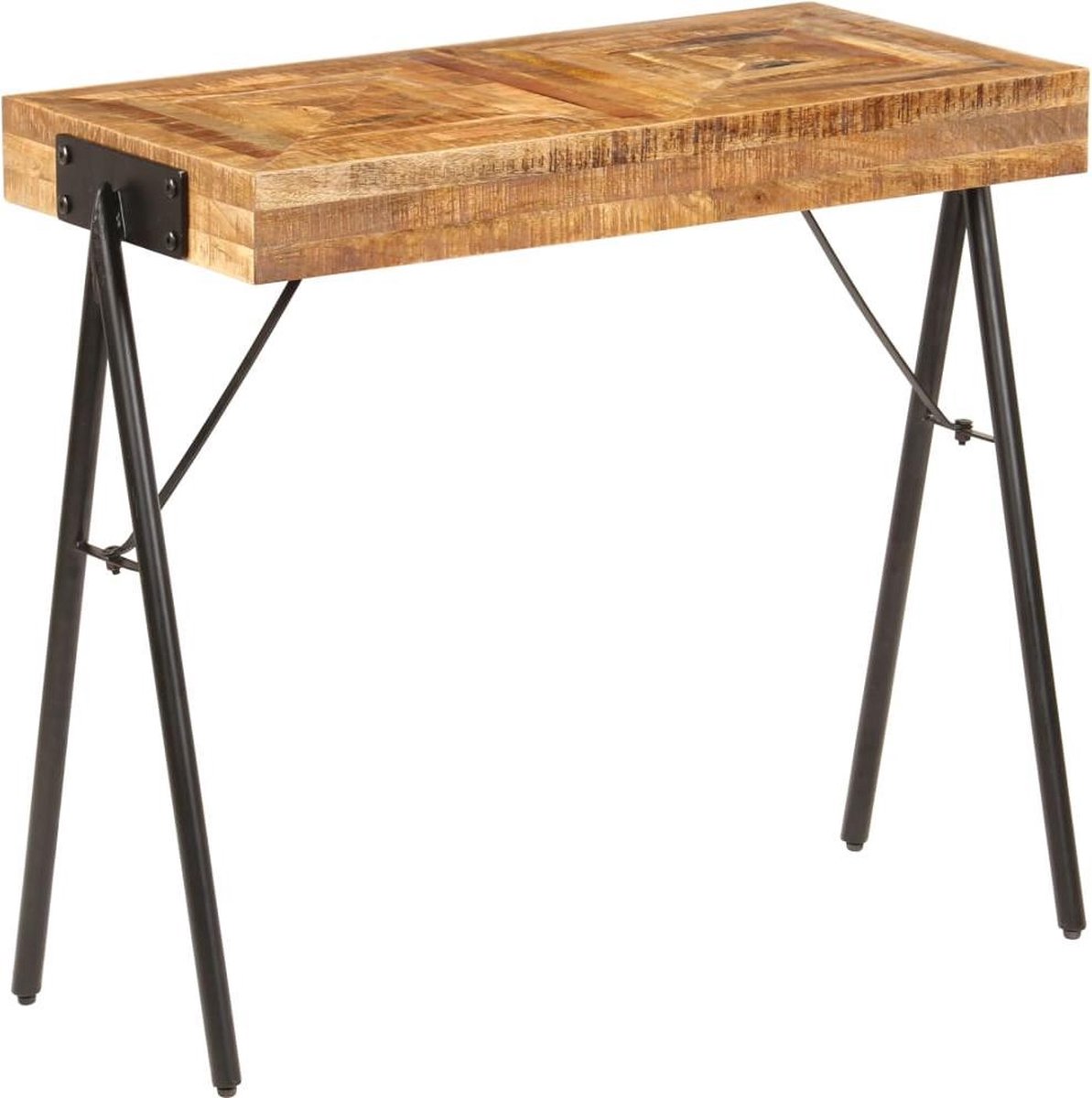 Sidetable Bruin hout (Incl LW 3D klok) / woonkamer tafel/ slaapkamer ...