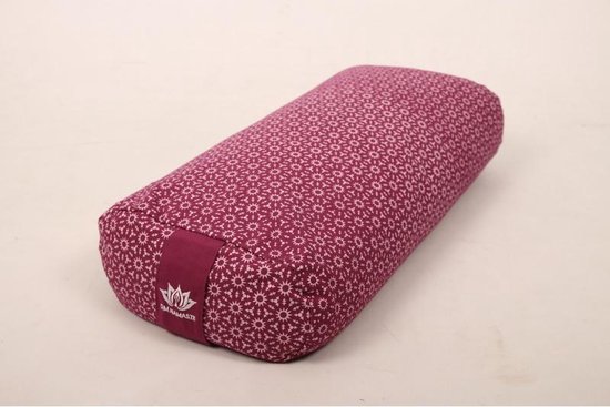 Om Namaste Design Yogabolster Ovale Bolster voor Yoga - Ovaal Design - Roze & Paars -... | bol