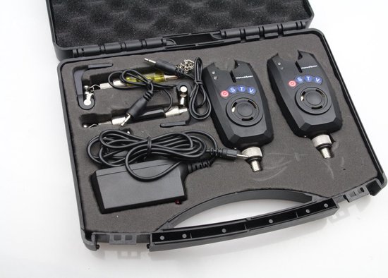 Shakespeare cyprihunt rechargeable bite alarm kit set van 2 ...