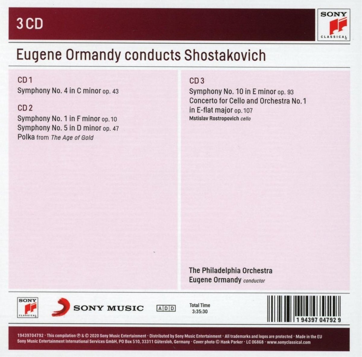 Conducts Shostakovich, Eugene Ormandy | CD (album) | Muziek | bol