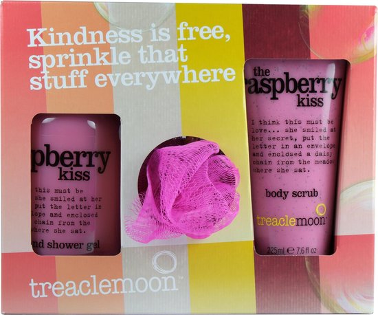 Treaclemoon Geschenkset Raspberry + Puff | bol