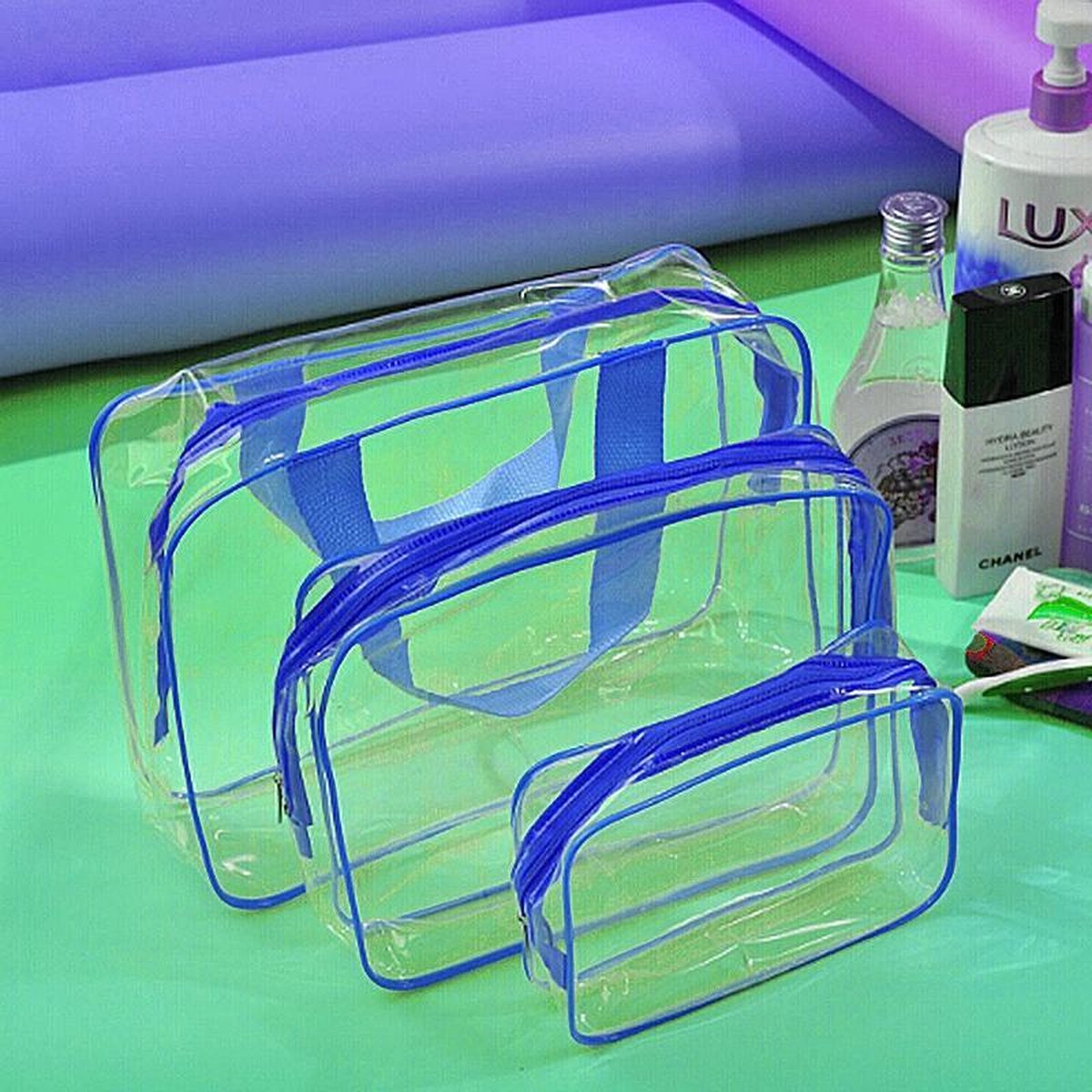 Trousse de toilette transparente - Trousse de toilette transparente ...