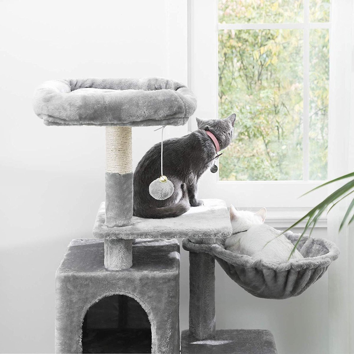 bol.com | Krabpaal voor Grote Katten - Multiniveau Krabpaal - 110 cm Hoog
