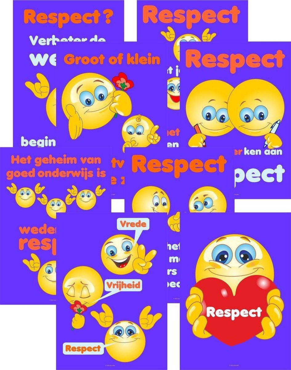 Posters Respect met wandkaarthouder (A3) | bol.com