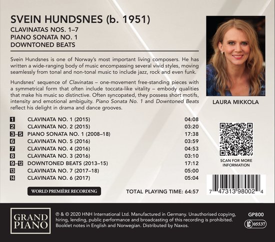 Laura Mikkola - Clavinatas Nos. 1-7 - Piano Sonata No. 1 - Downton (CD ...