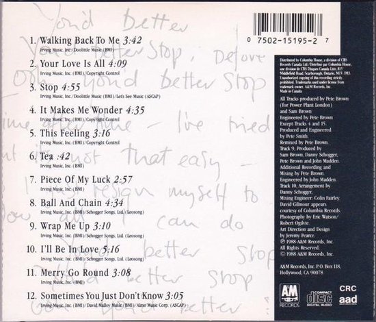 Sam Brown - stop!, Sam Brown | CD (album) | Muziek | bol