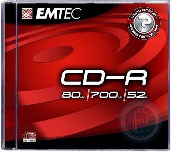 Emtec CD-R 80min 700MB 52x 1 exemplaar | bol