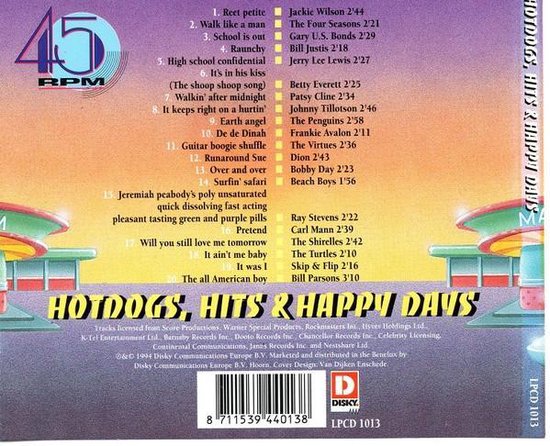 Hotdogs, Hits & Happy D 7, various artists | CD (album) | Muziek | bol.com