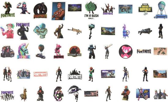 bol.com | Fortnite stickers - 50 stuks - Battle Royale stickers ...