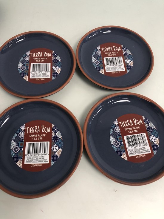 Tapas bordjes donker blauw (set van 4) | bol
