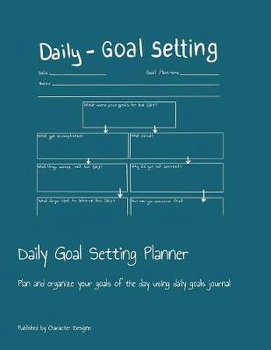 Daily Goal Setting Planner: Plan and organize your goals of the day ...