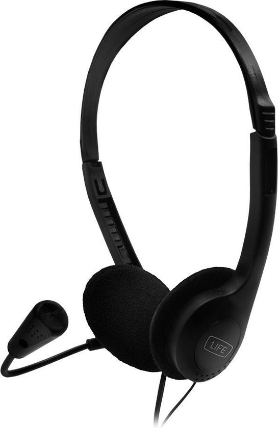 1Life hs:sound one Headset Bedraad Hoofdband Kantoor/callcenter Zwart ...