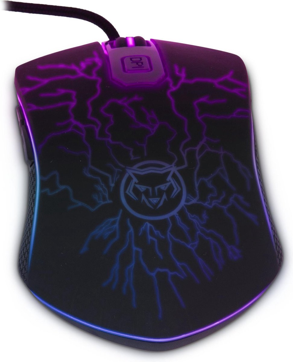 Qware Gaming - Muis - Denver - Gaming - RGB LED - 1000-1600-2400-3200 ...