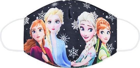 Mouth Mask Frozen Elsa Anna; Black | bol.com