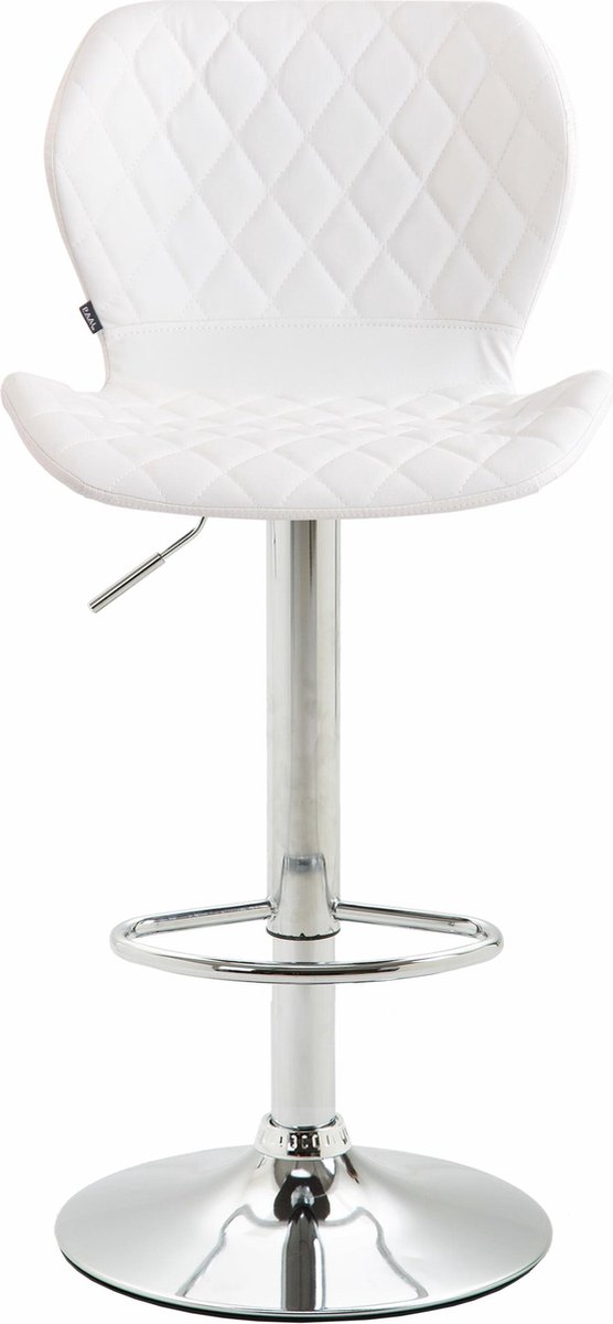 CLP Cork Set van 2 barkrukken - Kunstleer wit chroom | bol