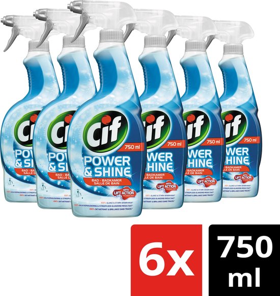 Cif Power & Shine Bathroom - 6 x 750 ml | bol.com