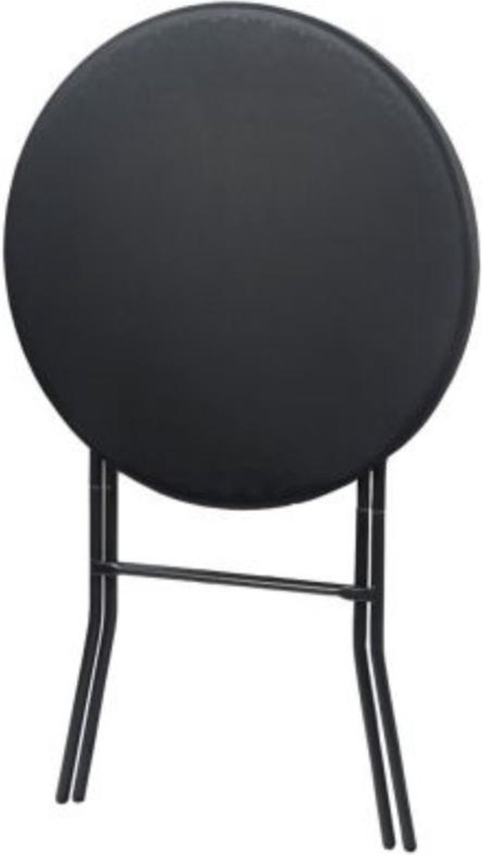 2x Zwarte Statafel + Zwarte Statafelrok x 2 – ø80 cm x 110 cm hoog | bol