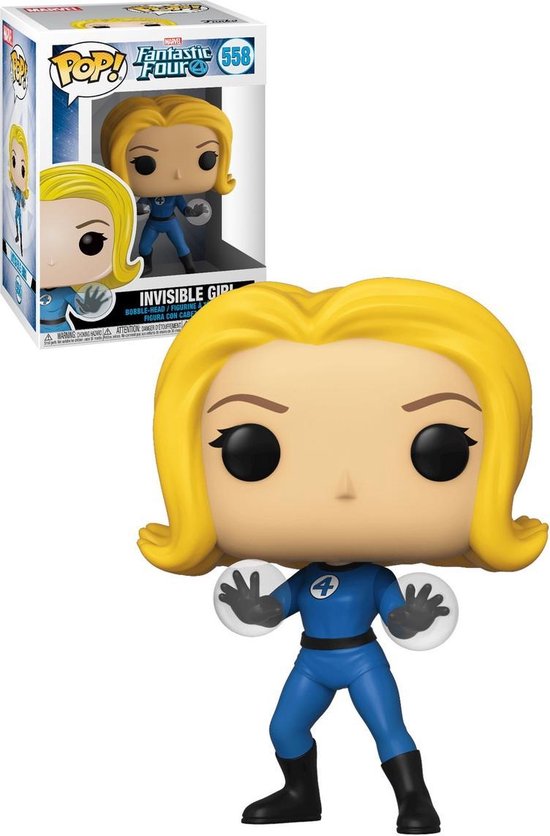 Funko Pop! Marvel: Fantastic Four - Invisible Girl Figuur - 9cm | bol.com