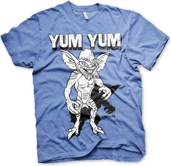 Gremlins Heren Tshirt -S- Yum Yum Blauw | bol