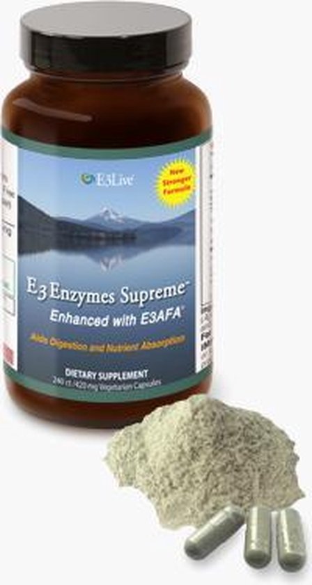 E3Live / E3Enzymes Supreme verrijkt met E3AFA® Powder Biologisch - 50 grams | bol.com