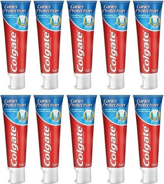 Colgate Tandpasta – Caries Protection met calcium 75 ml - 10 stuks ...