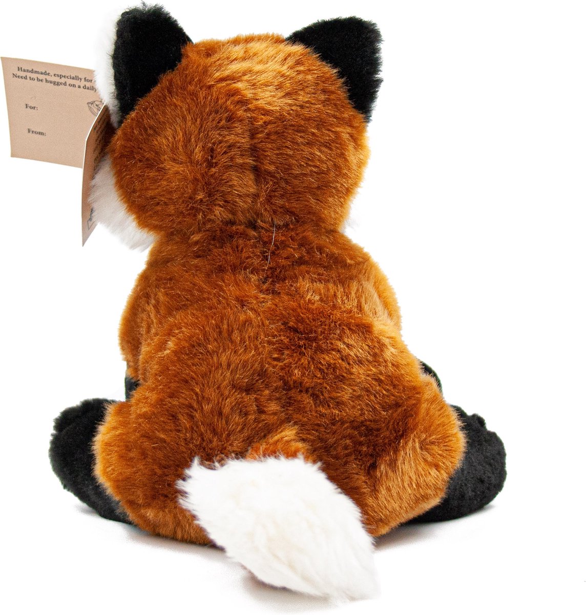 Rugtas vos, schattige vos knuffel pluche set, 21 cm, rugzak school ...