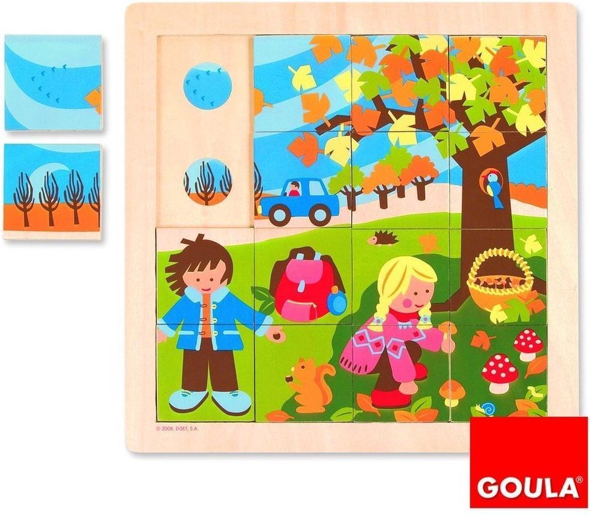 Goula Herfstpuzzel - Puzzel 16 stukjes | bol.com
