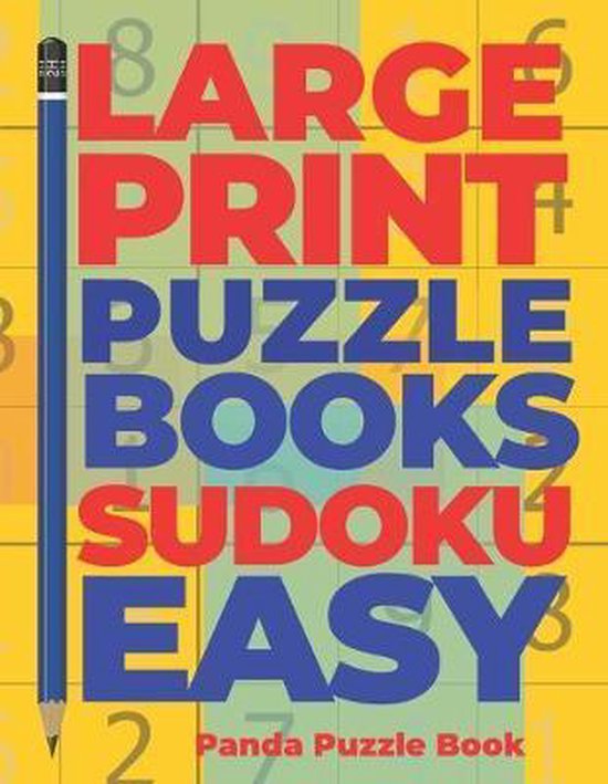 Large print Puzzle Books sudoku Easy, Panda Puzzle Book | 9781687145659 ...