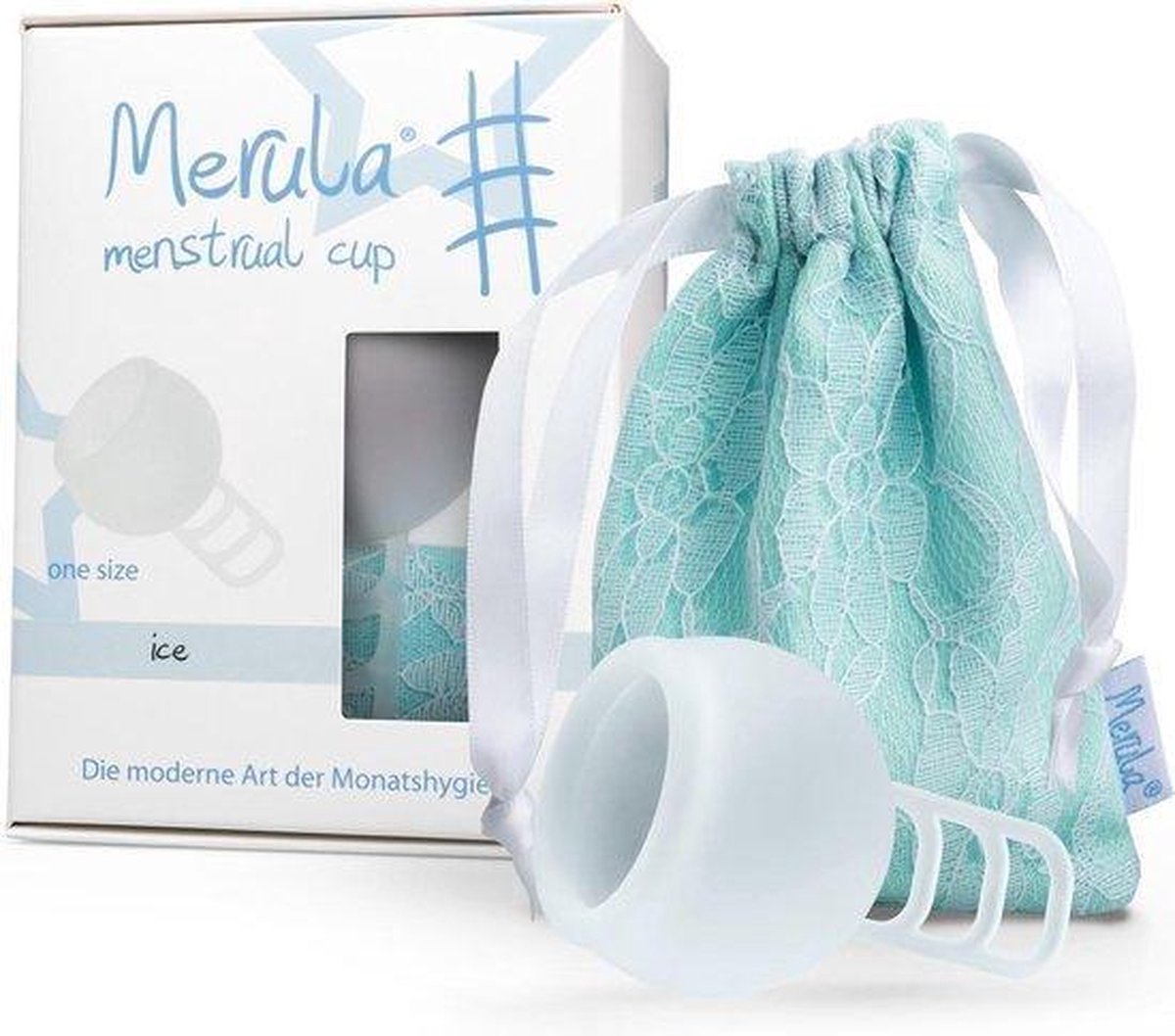 Merula menstruatie cup incl Merula lube - ice kleurloos | bol.com