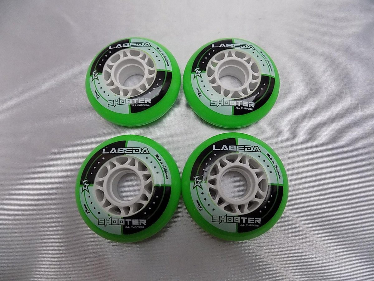Skate wiel 76 MM Labeda Shooter all purpose 4-pack | bol.com