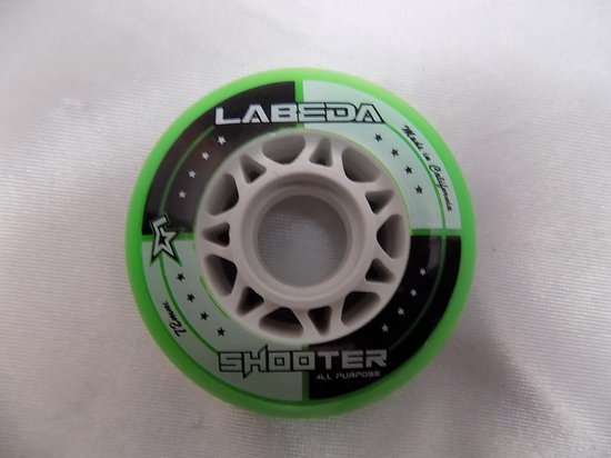 Skate wiel 76 MM Labeda Shooter all purpose 4-pack | bol.com