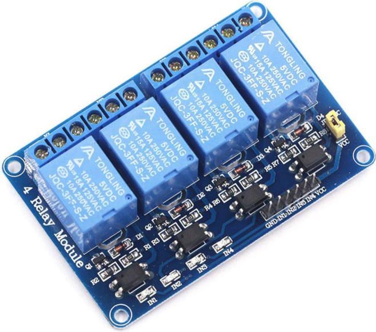 bol.com | Relais Module 5v | 4-kanaals | t.b.v. Arduino