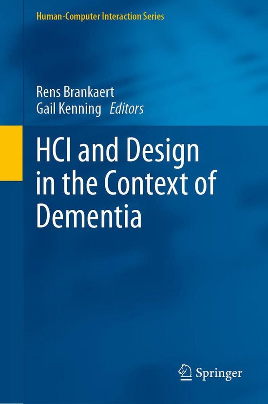 Human–Computer Interaction Series - HCI and Design in the Context of Dementia (ebook)... | bol