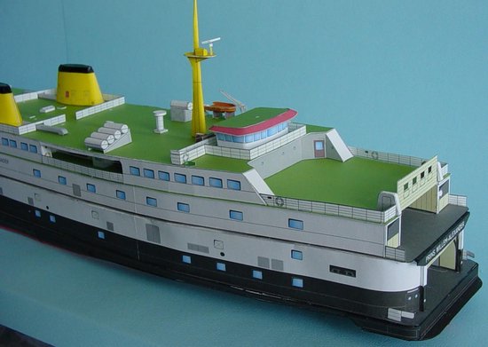 Prins Willem Alexander Veerboot Bouwplaat - Schaal 1:200 - Karton | bol