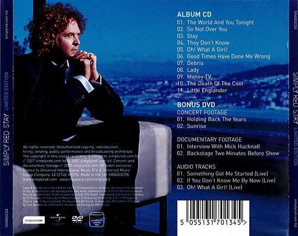 Stay -Ltd.Ed.-, Simply Red | CD (album) | Muziek | bol.com