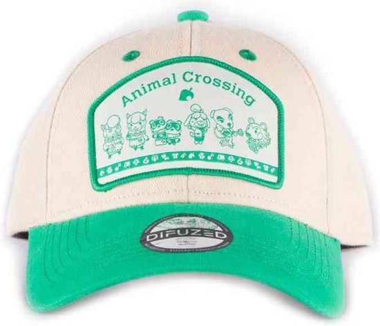 Nintendo Animal Crossing Baseball pet Wit/Groen | bol