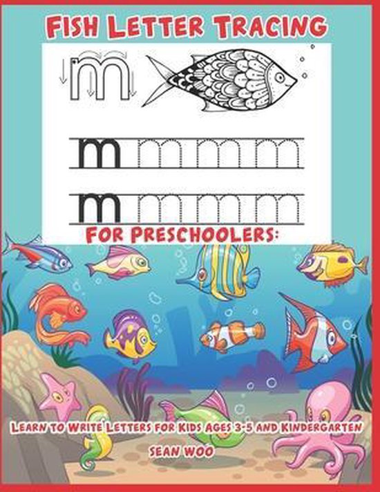 Fish Letter Tracing for Preschoolers, Sean Woo | 9798643635833 | Boeken ...