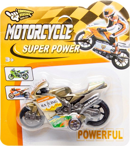 Lg-imports Motor Super Power Jongens 10 Cm Geel | bol.com